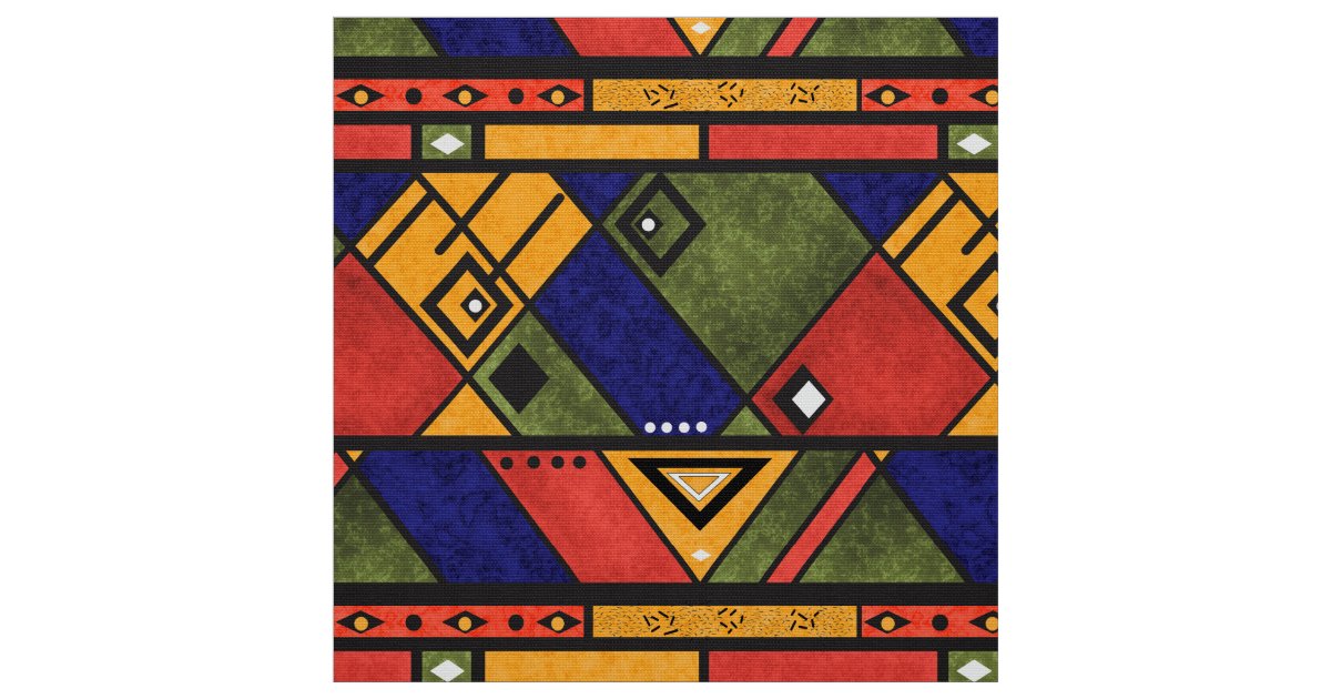 Seamless african ethno traditional texture pattern fabric | Zazzle