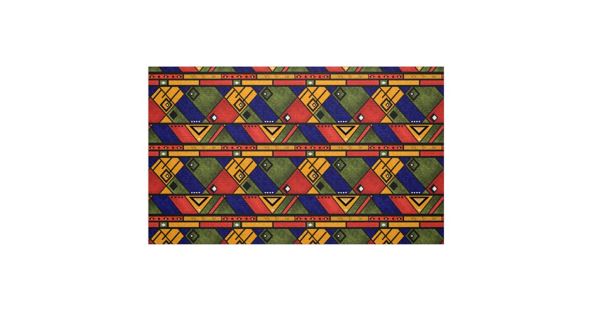 Seamless african ethno traditional texture pattern fabric | Zazzle