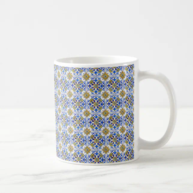 Seamless Azulejo Panel Tiles Coffee Mug | Zazzle