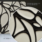 Seamless black and white organic patterns ceramic tile | Zazzle