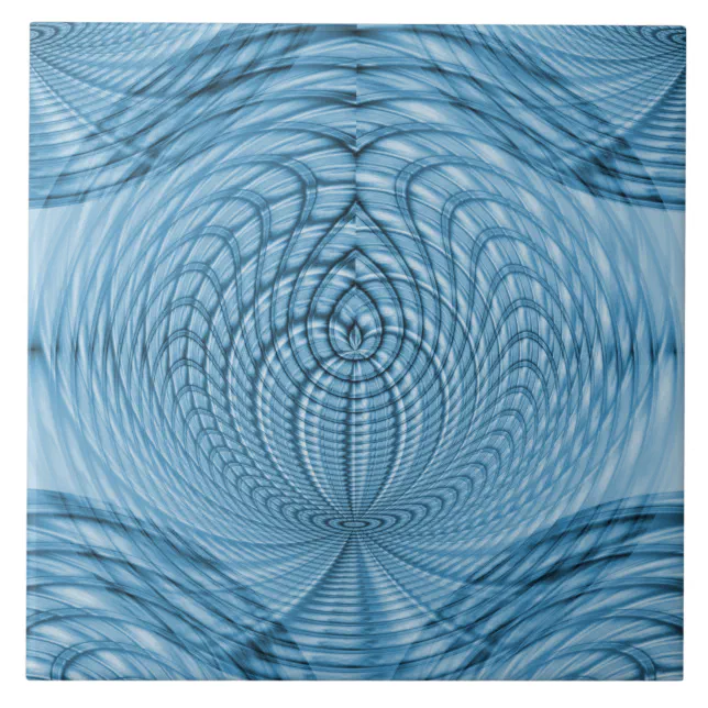 Seamless Blue Ceramic Tile | Zazzle