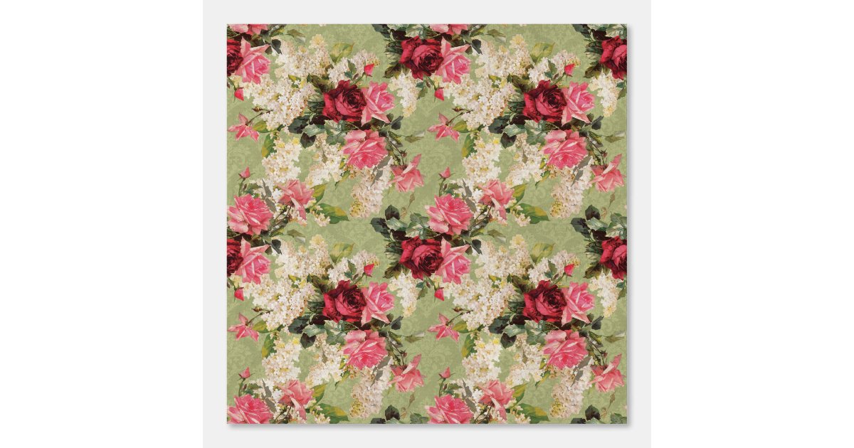 Seamless Classic Beautiful Antique Floral Pattern Wallpaper | Zazzle