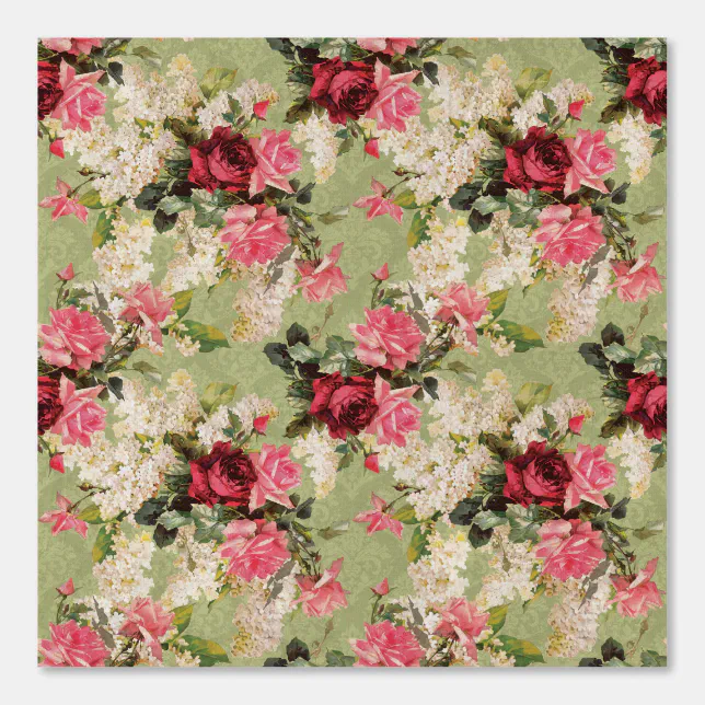 Seamless Classic Beautiful Antique Floral Pattern Wallpaper | Zazzle
