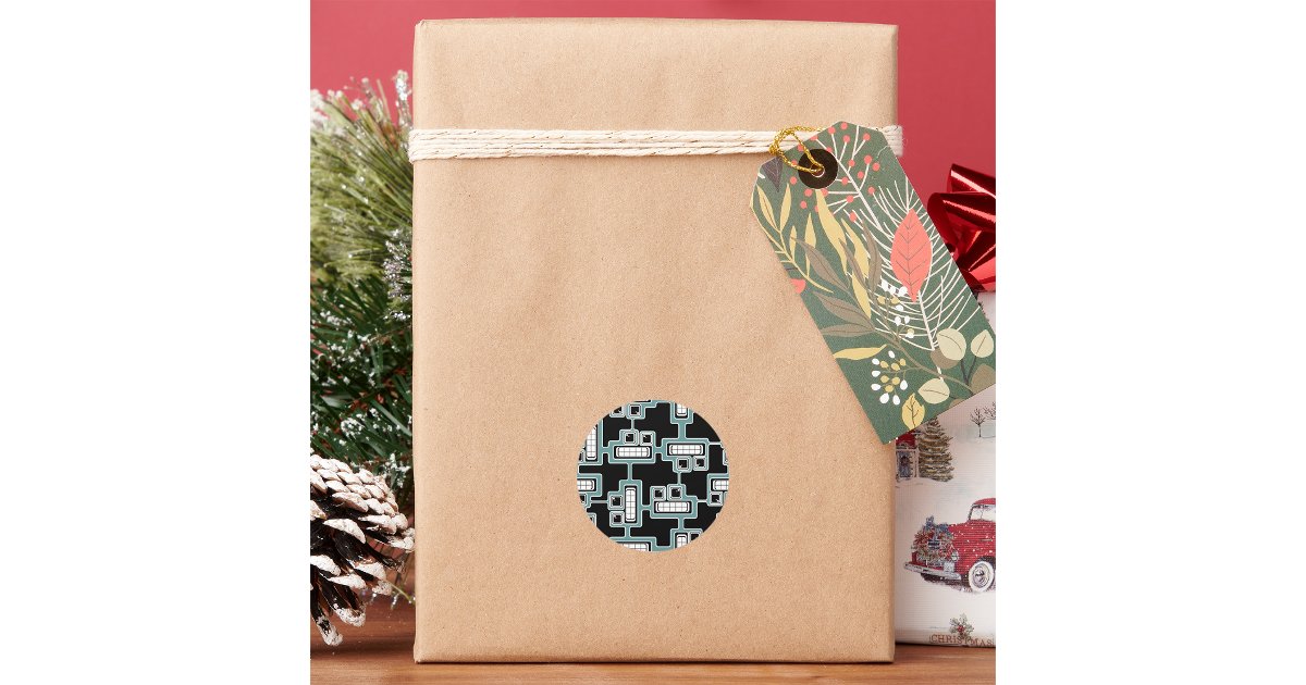 Seamless Futuristic Stickers | Zazzle