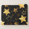 Seamless pattern with Golden Stars File Folder | Zazzle