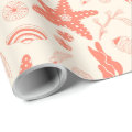 Seamless pattern with sea shells wrapping paper | Zazzle