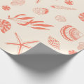 Seamless pattern with sea shells wrapping paper | Zazzle