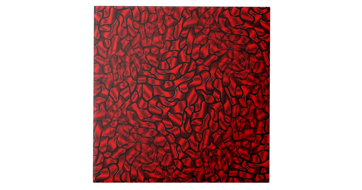 Seamless Red Pattern Ceramic Tile | Zazzle
