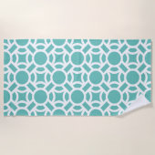 Seamless White Pattern DIY Background Color Beach Towel | Zazzle