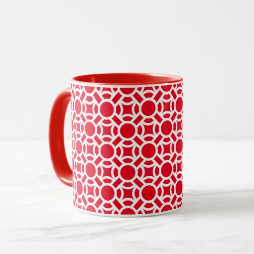 Seamless White Pattern DIY Background Color Mug | Zazzle