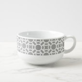 Seamless White Pattern DIY Background Color Soup Mug | Zazzle