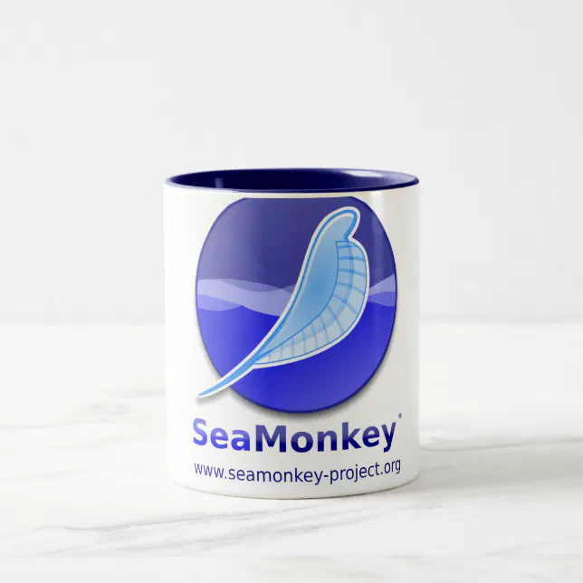 SeaMonkey Project - Vertical Logo Two-Tone Coffee Mug | Zazzle