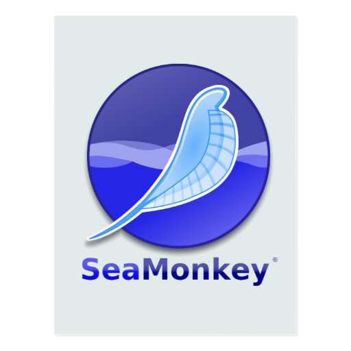 SeaMonkey Text Logo Postcard | Zazzle