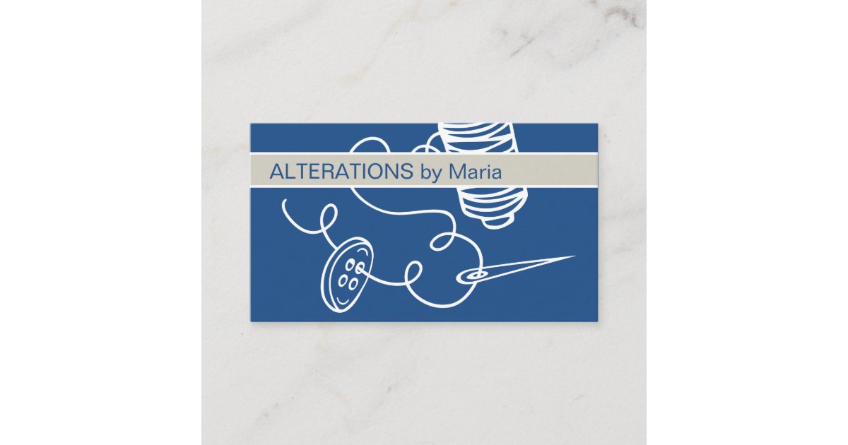 Seamstress Alterations Business Card | Zazzle