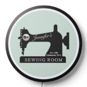 Seamstress Quilter Sewing Machine LED Sign | Zazzle