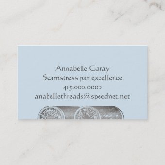 Seamstress Spools Of Thread Business Card | Zazzle