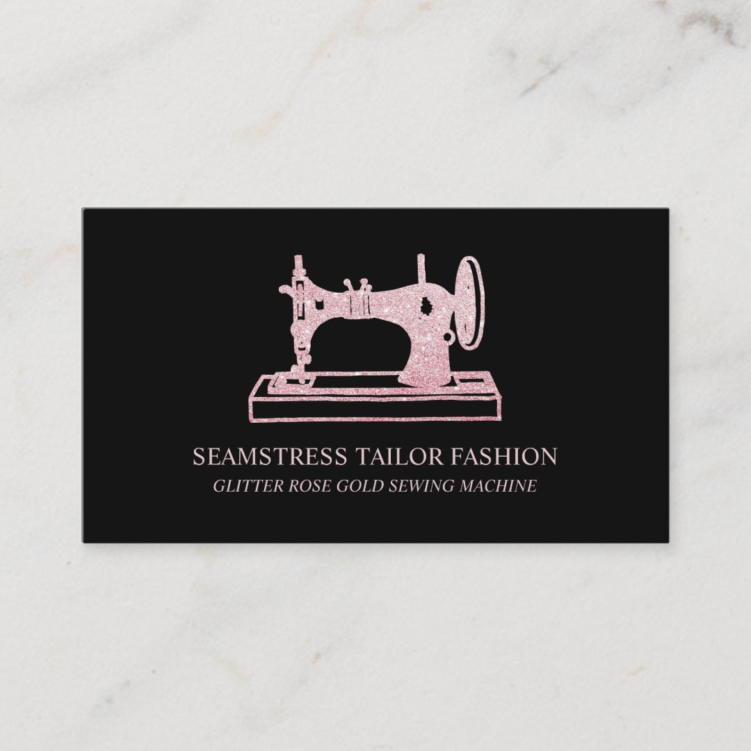 Seamstress Tailor Antique Sewing Machine Business Card | Zazzle