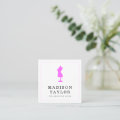 Seamstress Tailor | Pink Mannequin QR Code White Square Business Card ...