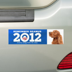 seamus romney obama bumper sticker | Zazzle
