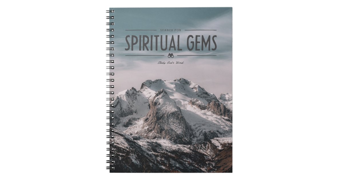 Search for Spiritual Gems Notebook | Zazzle