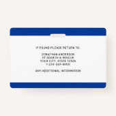 Search Rescue Dog Custom Logo Photo SAR K9 ID Badge | Zazzle