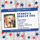 Search Rescue Dog Custom Logo Photo SAR K9 ID Badge | Zazzle