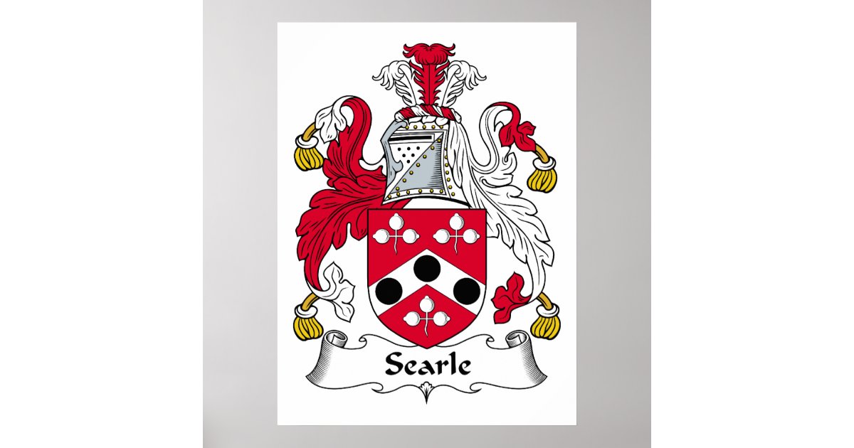 Searle Family Crest Poster | Zazzle