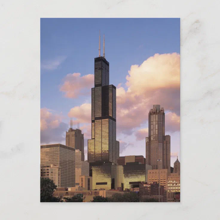 Sears Tower Postcard - Willis Tower - Chicago | Zazzle