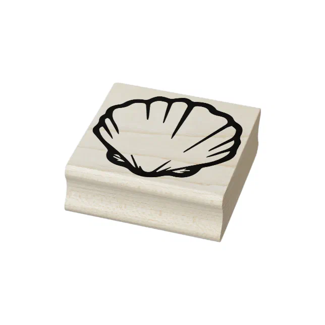 seashell art stamp | Zazzle