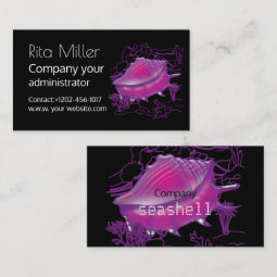 Seashell Business Card | Zazzle