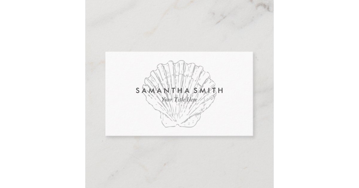 Seashell Business Card | Zazzle