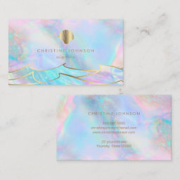 seashell logo design business card | Zazzle