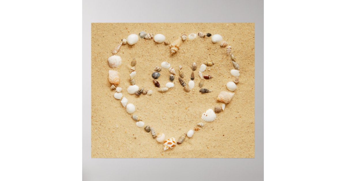 Seashell Love Poster | Zazzle