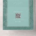 Seashell Palm Aqua Beach Wedding QR Code RSVP All In One Invitation ...