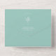Seashell Palm Aqua Beach Wedding QR Code RSVP All In One Invitation ...