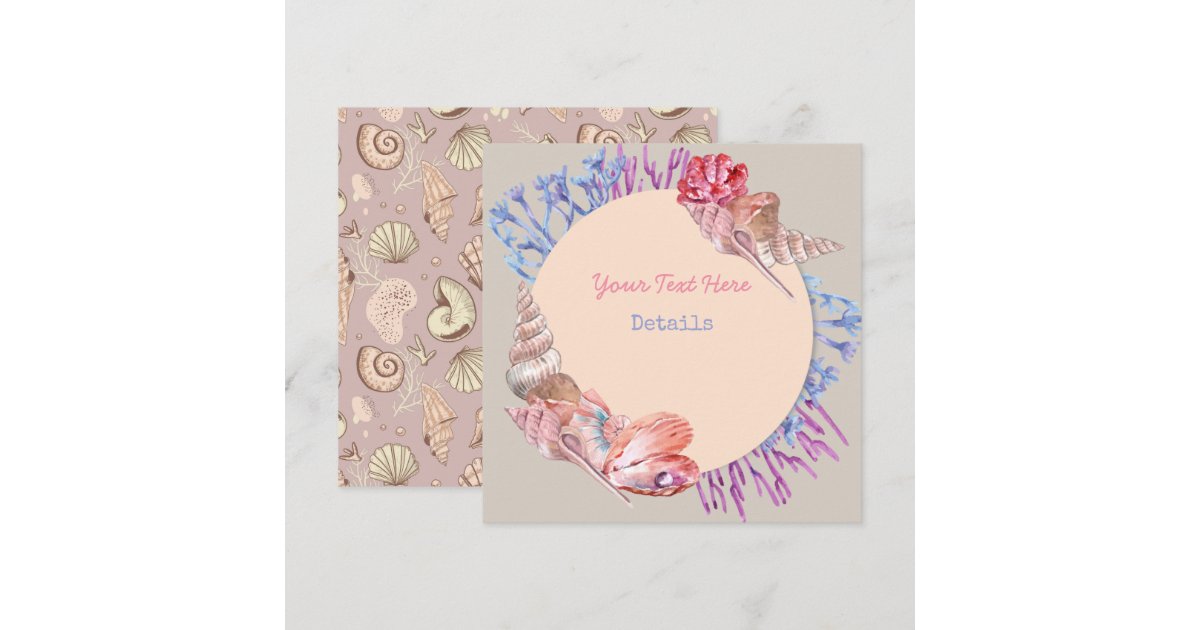 Seashell Save The Date | Zazzle