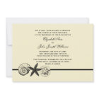 Seashell Treasures Wedding Invitation | Zazzle