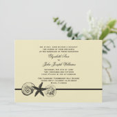 Seashell Treasures Wedding Invitation | Zazzle