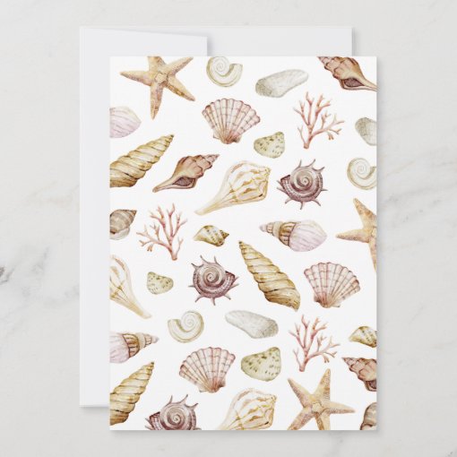 Seashell Wedding Invitation | Zazzle