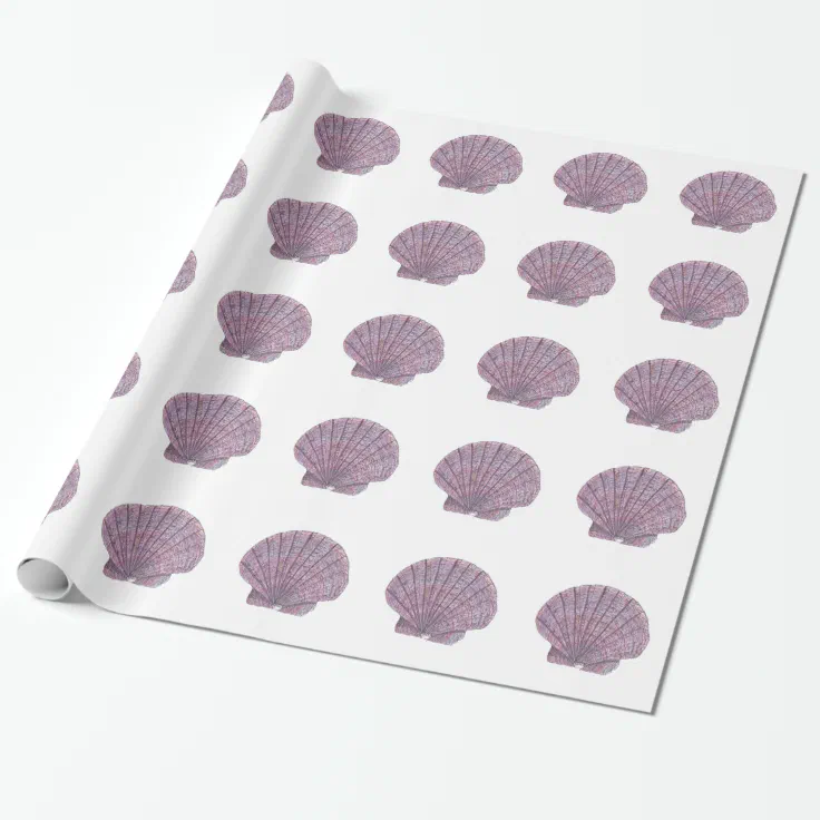 Seashell wrapping paper | Zazzle