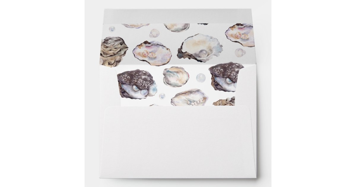 Seashells 5 envelope | Zazzle
