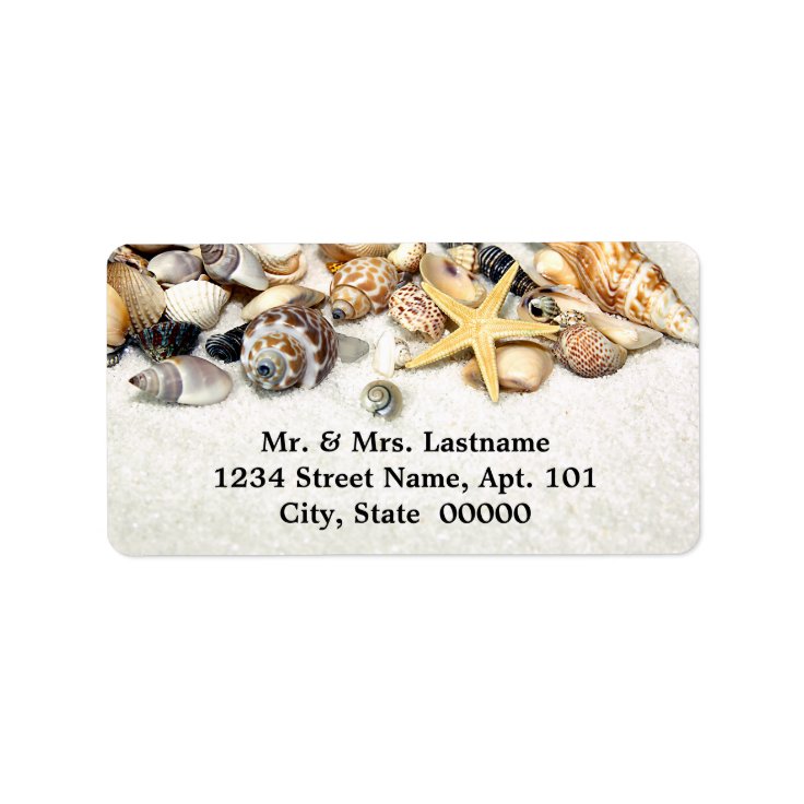 Seashells Address Labels | Zazzle