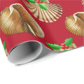 Seashells Beach Christmas Wrapping Paper | Zazzle
