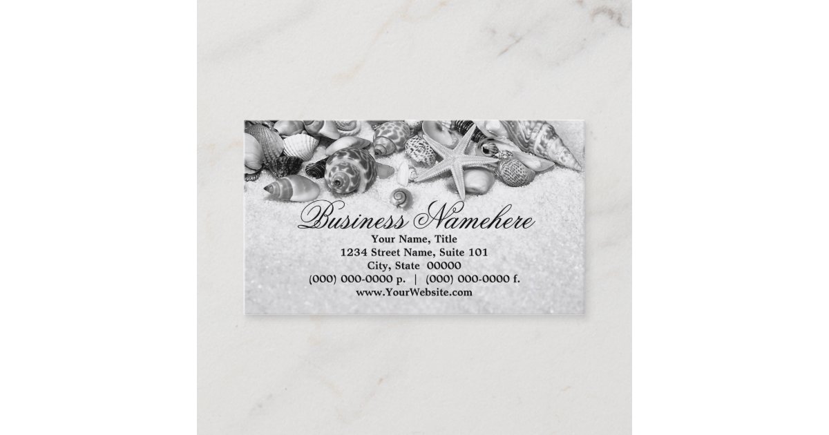 Seashells Business Cards | Zazzle