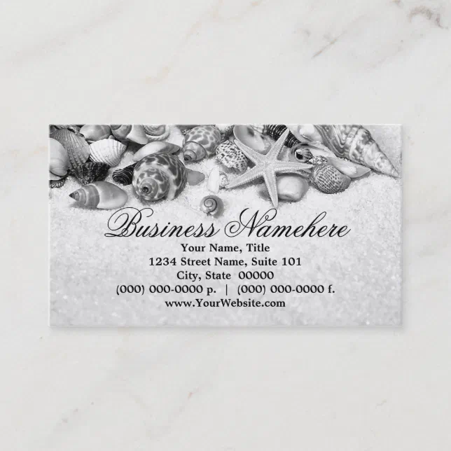 Seashells Business Cards | Zazzle