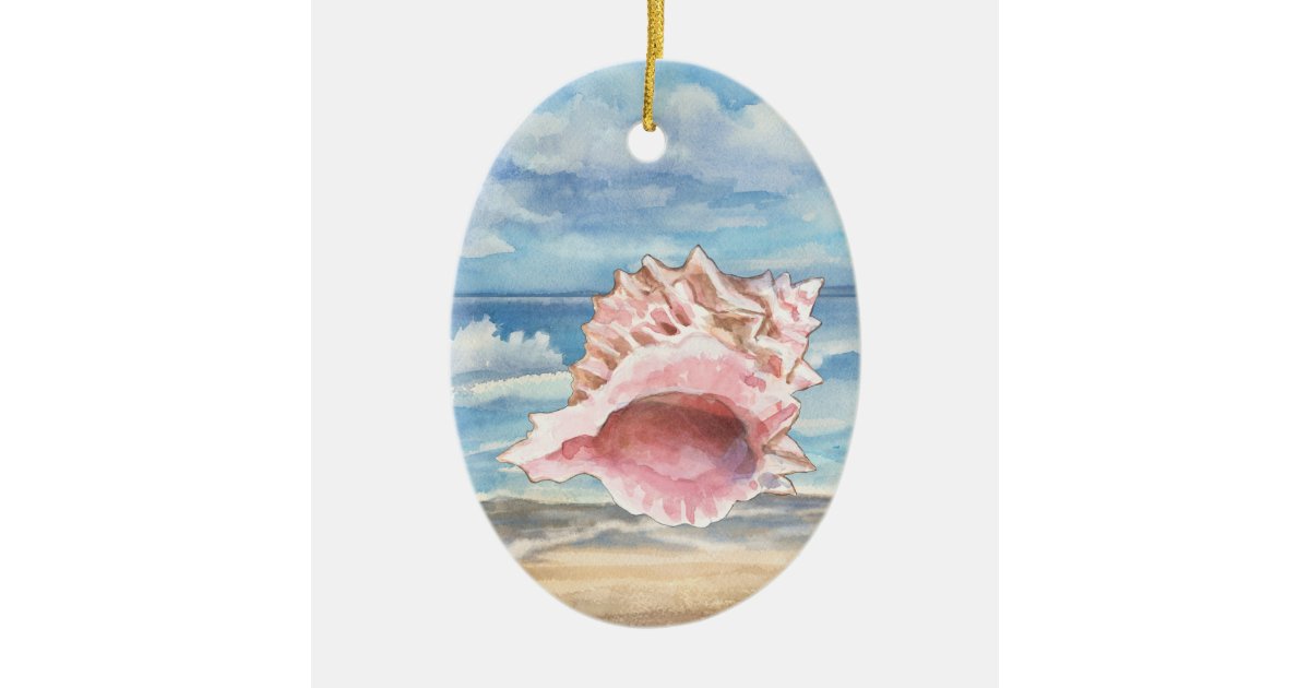 Seashells Ceramic Ornament | Zazzle
