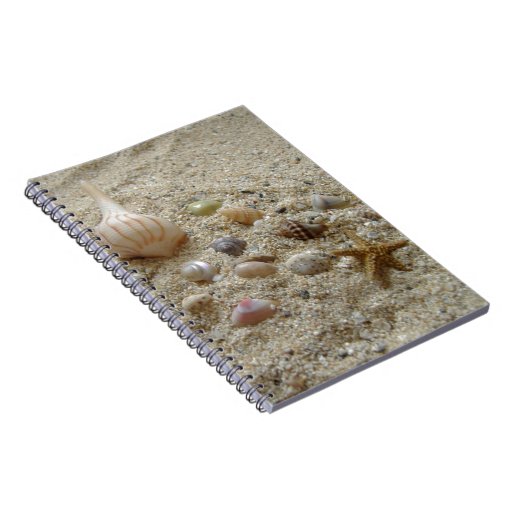 Seashells On Beach Sand Writing Journal | Zazzle