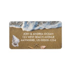 White Sands Beach Starfish Couple Label | Zazzle.com