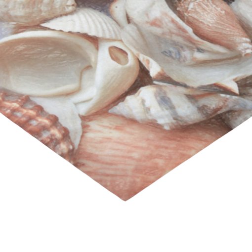 Seashells Sketch Ocean Nautical Beach Decoupage Tissue Paper | Zazzle