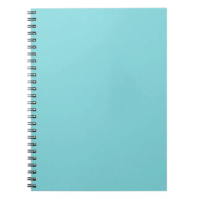 Seashore Blue Personalized Aqua Teal Background Notebook | Zazzle